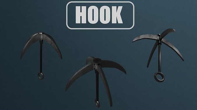 3D model Harpoon Hook VR / AR / low-poly | CGTrader