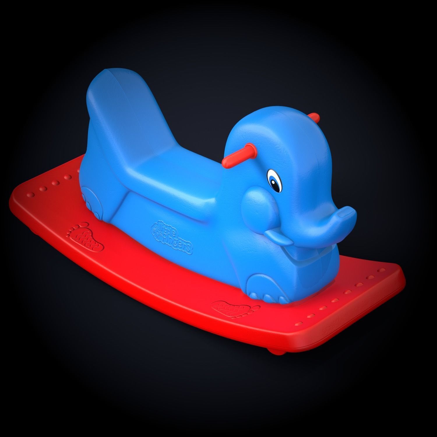 Little fingers Kids Elephant Rocker 3D model | CGTrader