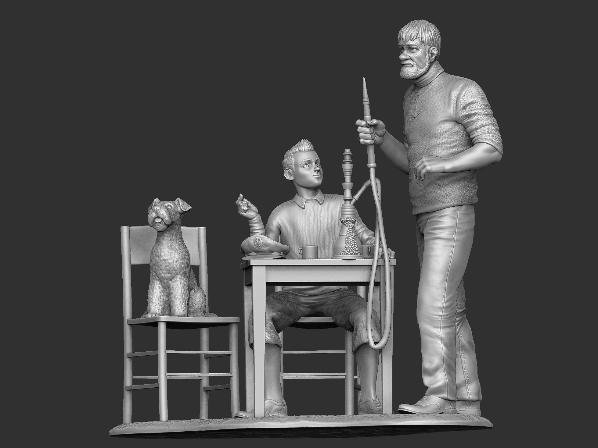 The Adventures of Tintin for 3d print STL 3D model 3D printable | CGTrader