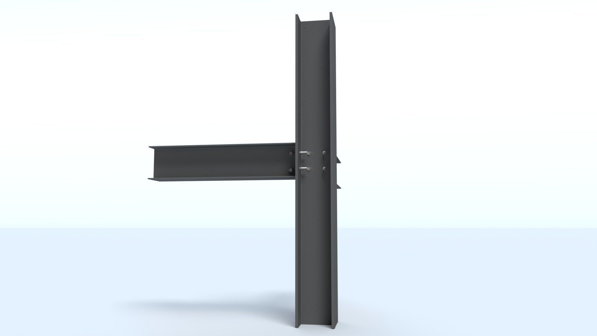 3D model Steel Girder Frame Structure With Bolts VR / AR / low-poly ...