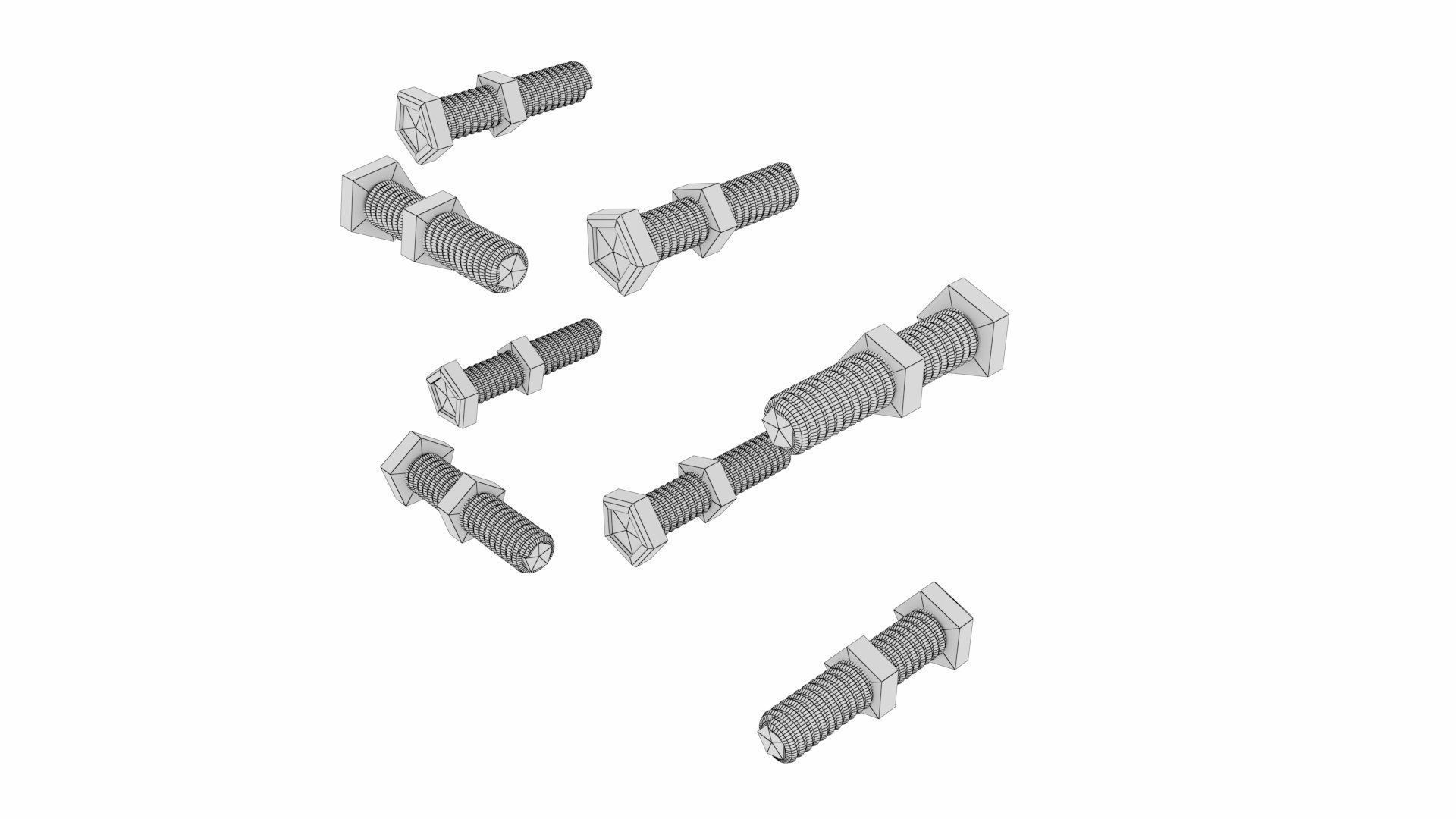 3D model Steel Girder Frame Structure With Bolts VR / AR / low-poly ...