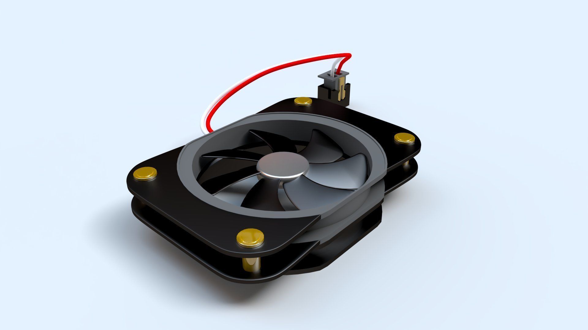 3D model Computer Fan - cooling fan for inside a computer case VR / AR ...