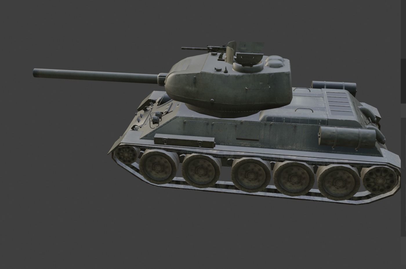 3D model t34 tank VR / AR / low-poly | CGTrader