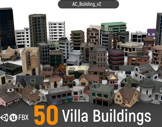 3D model Ac-Building-v2-unity VR / AR / low-poly | CGTrader