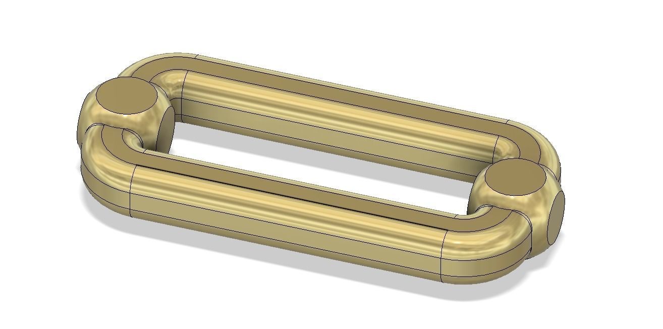Square link chain 3D model 3D printable | CGTrader