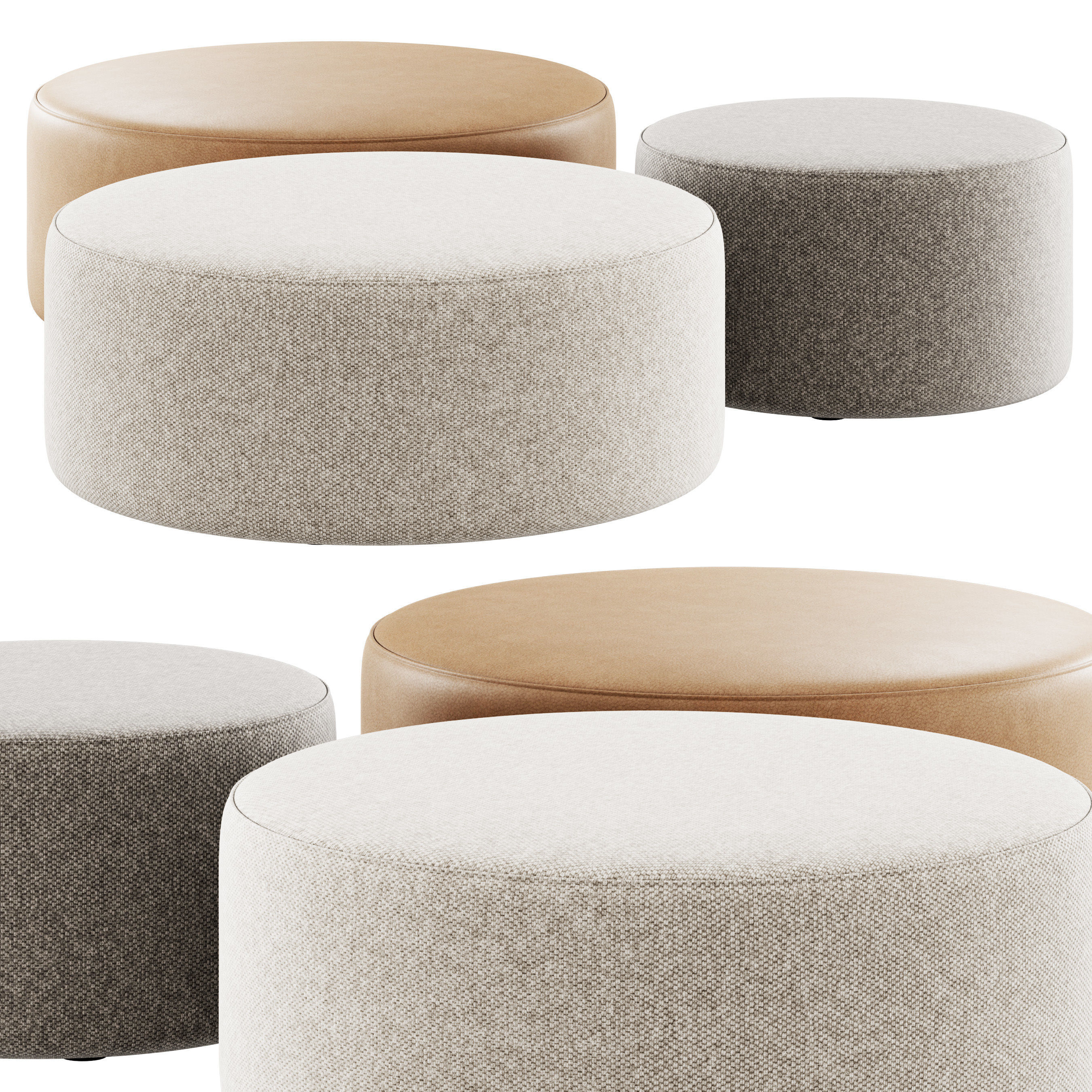 Ottoman 100cm by Gorgeous Creatures 3D model | CGTrader