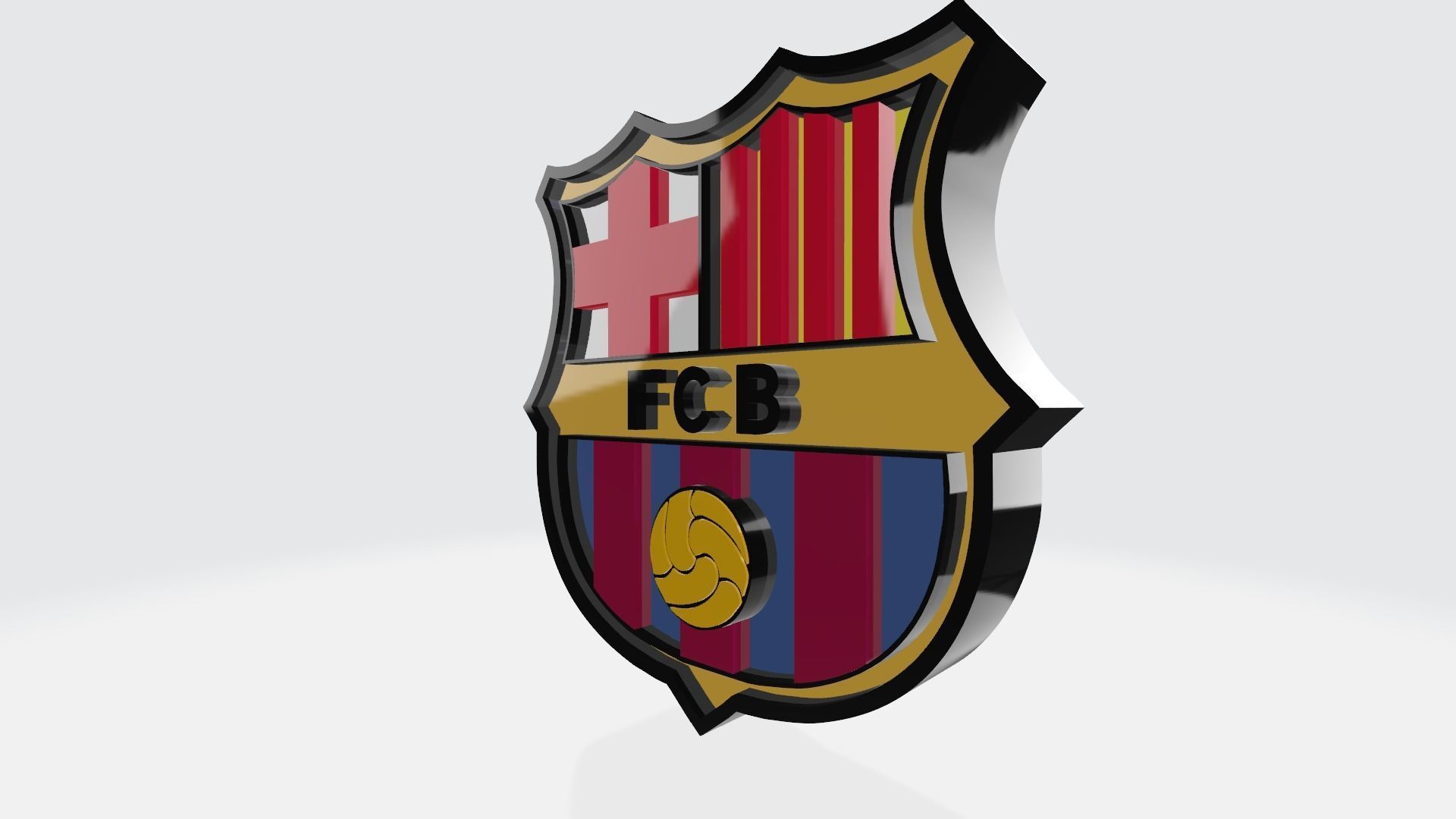 FC Barcelona 3D Logo 3D model | CGTrader