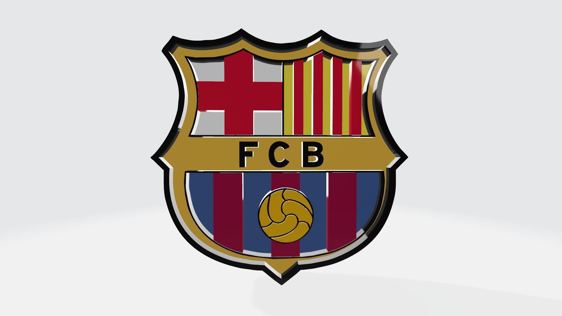 FC Barcelona 3D Logo 3D model | CGTrader