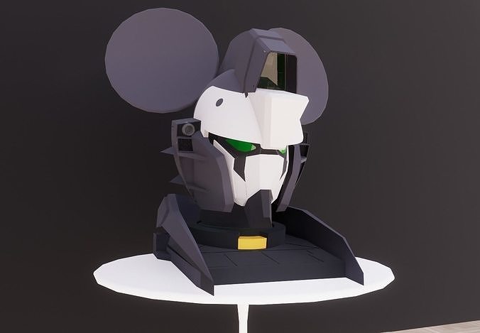 GUNDAM MOUSE HEAD free 3D model | CGTrader