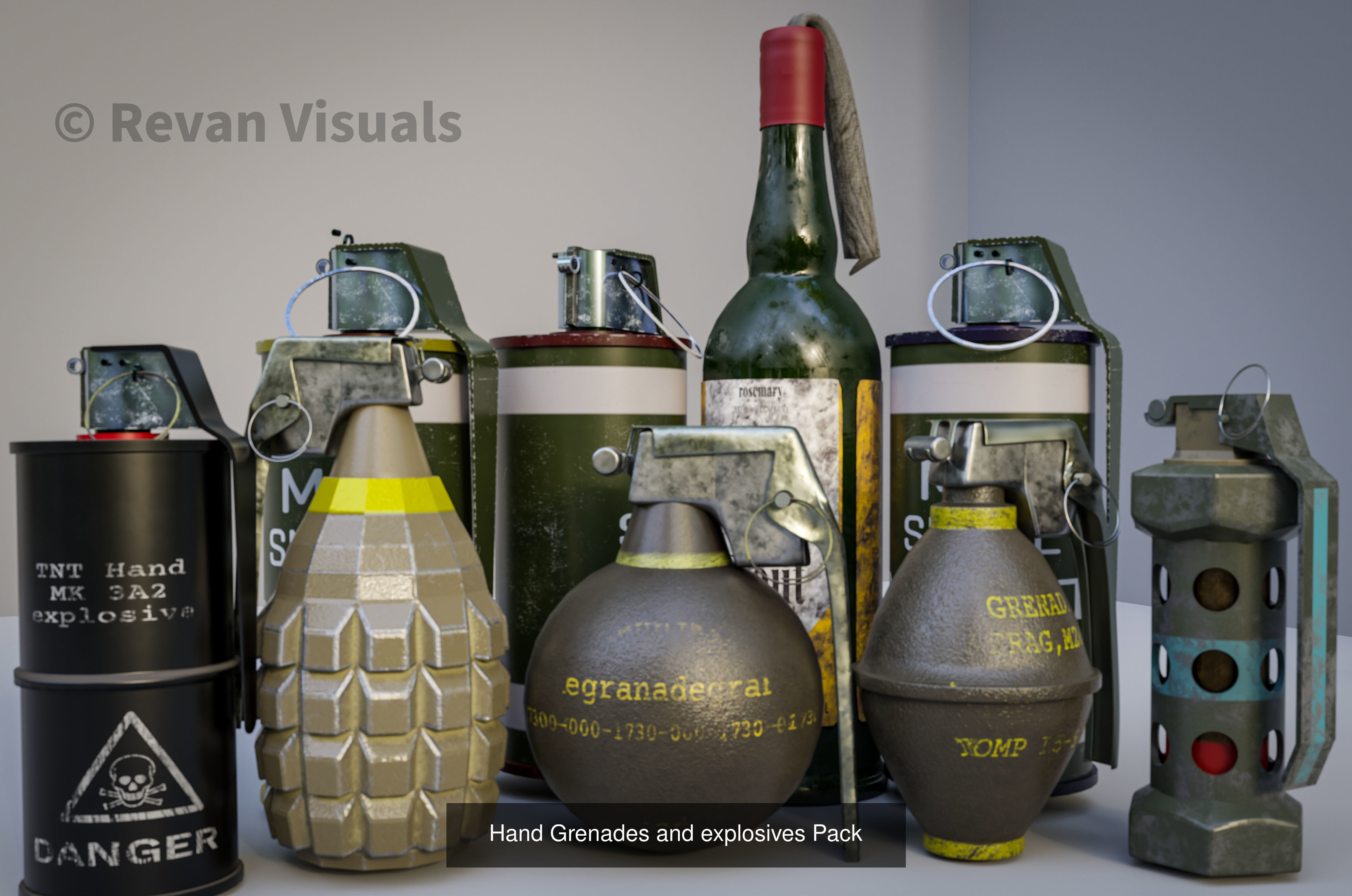 3D Model Collection Wepon Pack VR / AR / low-poly | CGTrader