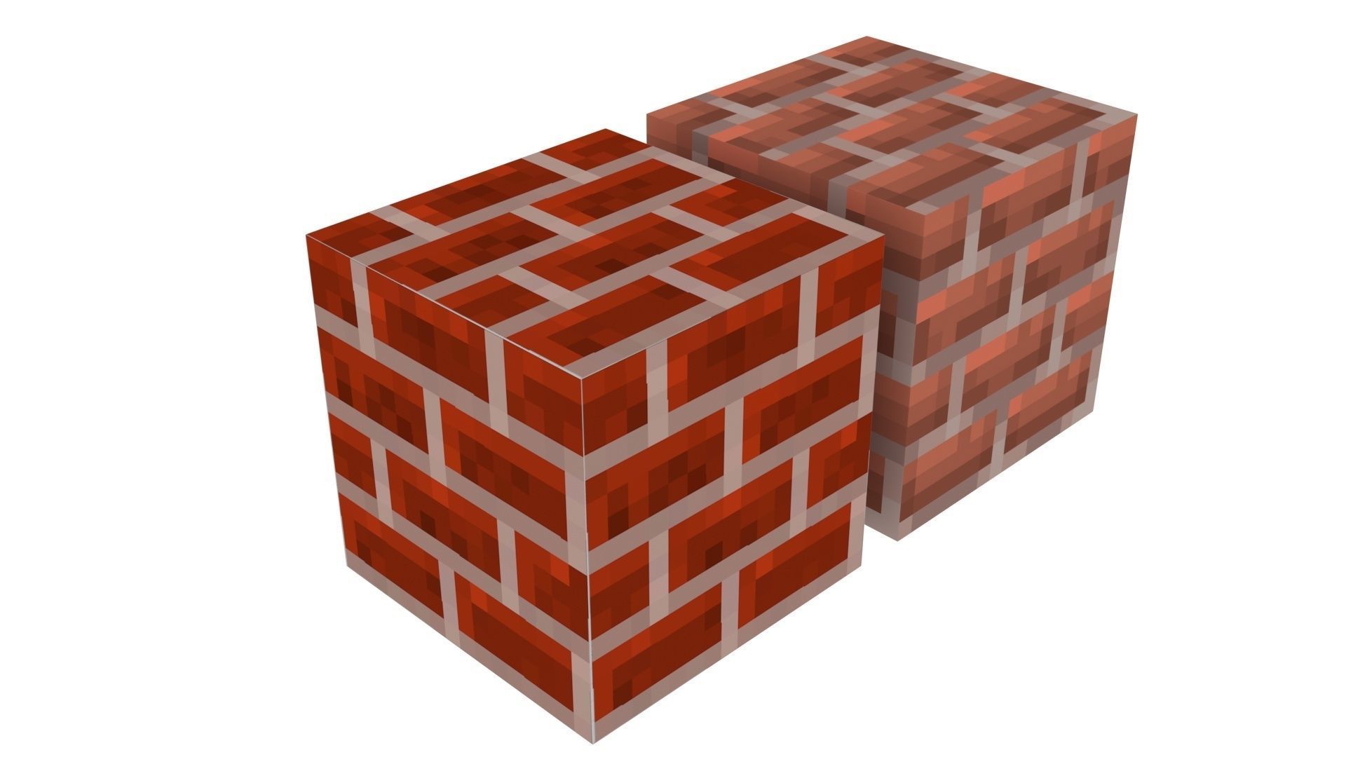 3D model Minecraft Bricks VR / AR / low-poly | CGTrader