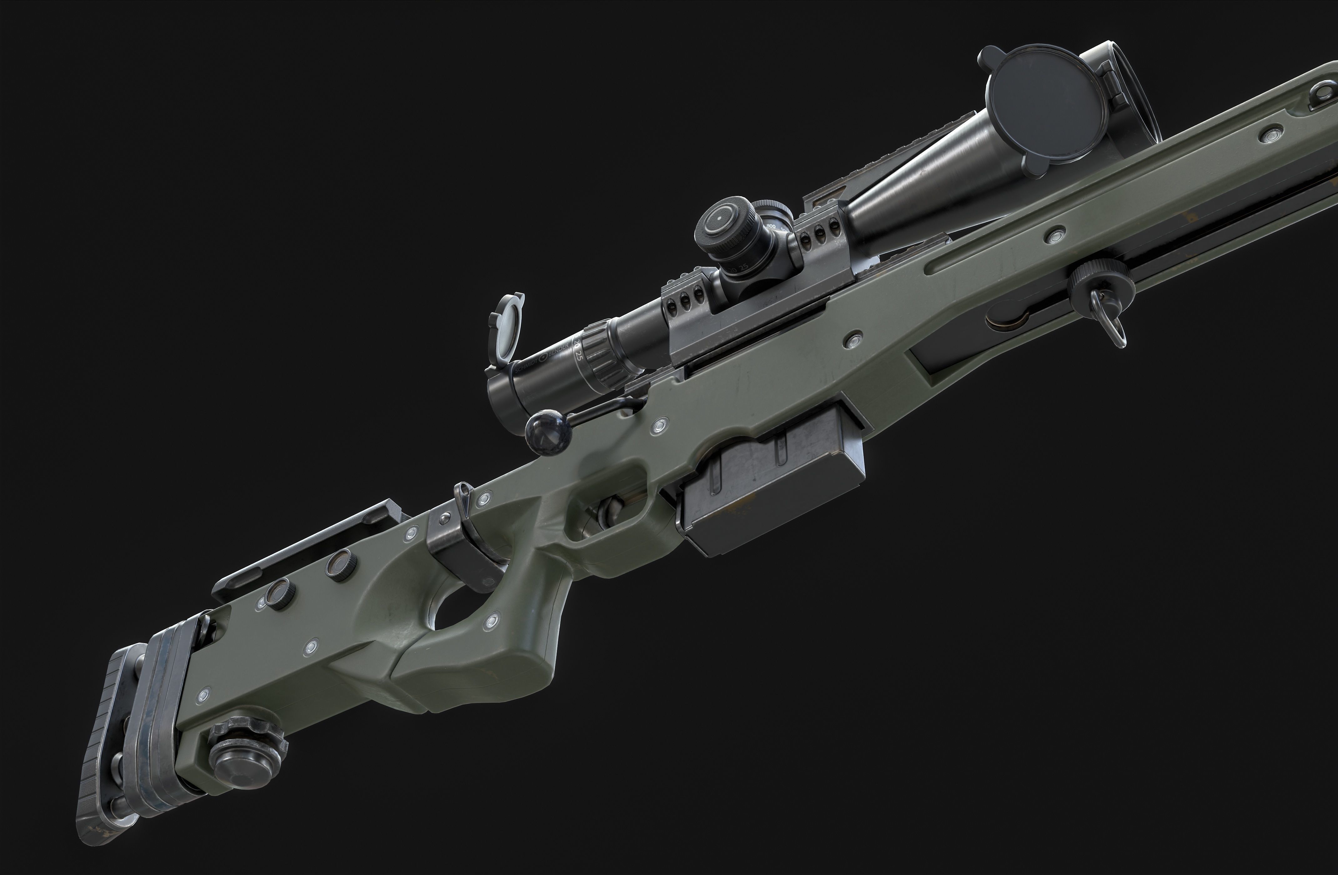 3D model L115A3 Sniper Rifle VR / AR / low-poly | CGTrader