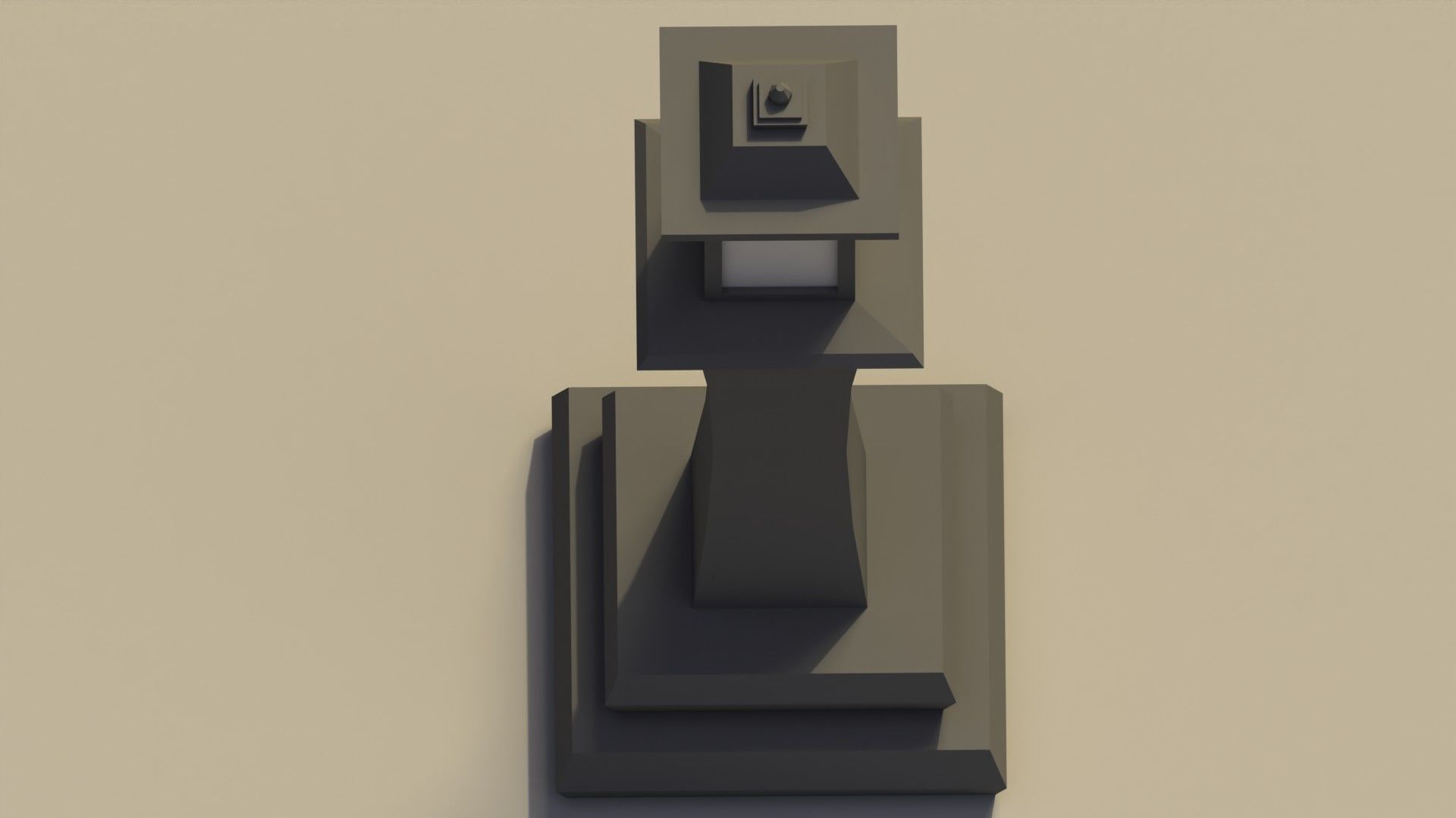 3D model Low Poly Japanese Lamp Post VR / AR / low-poly | CGTrader