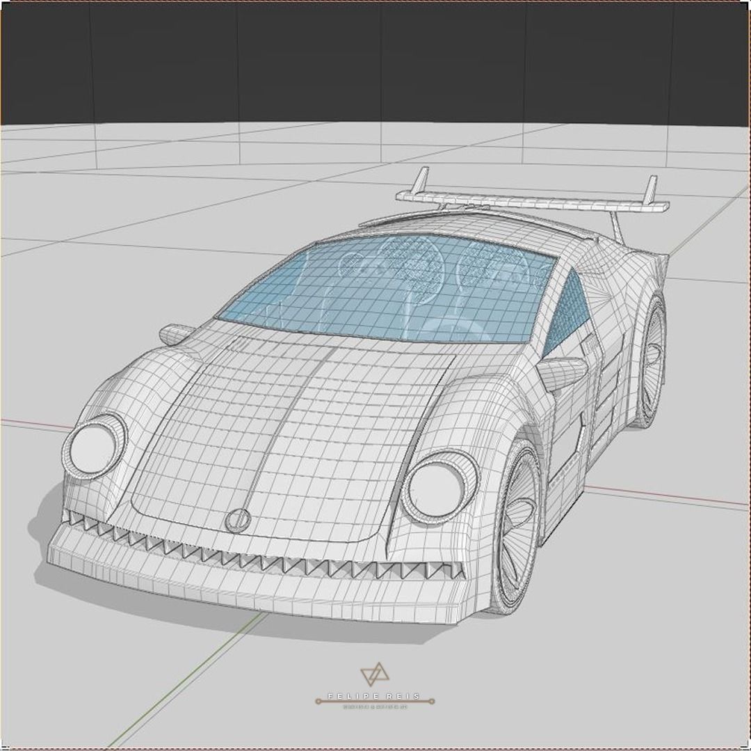 3D model Futuristic Car Neo VR / AR / low-poly | CGTrader