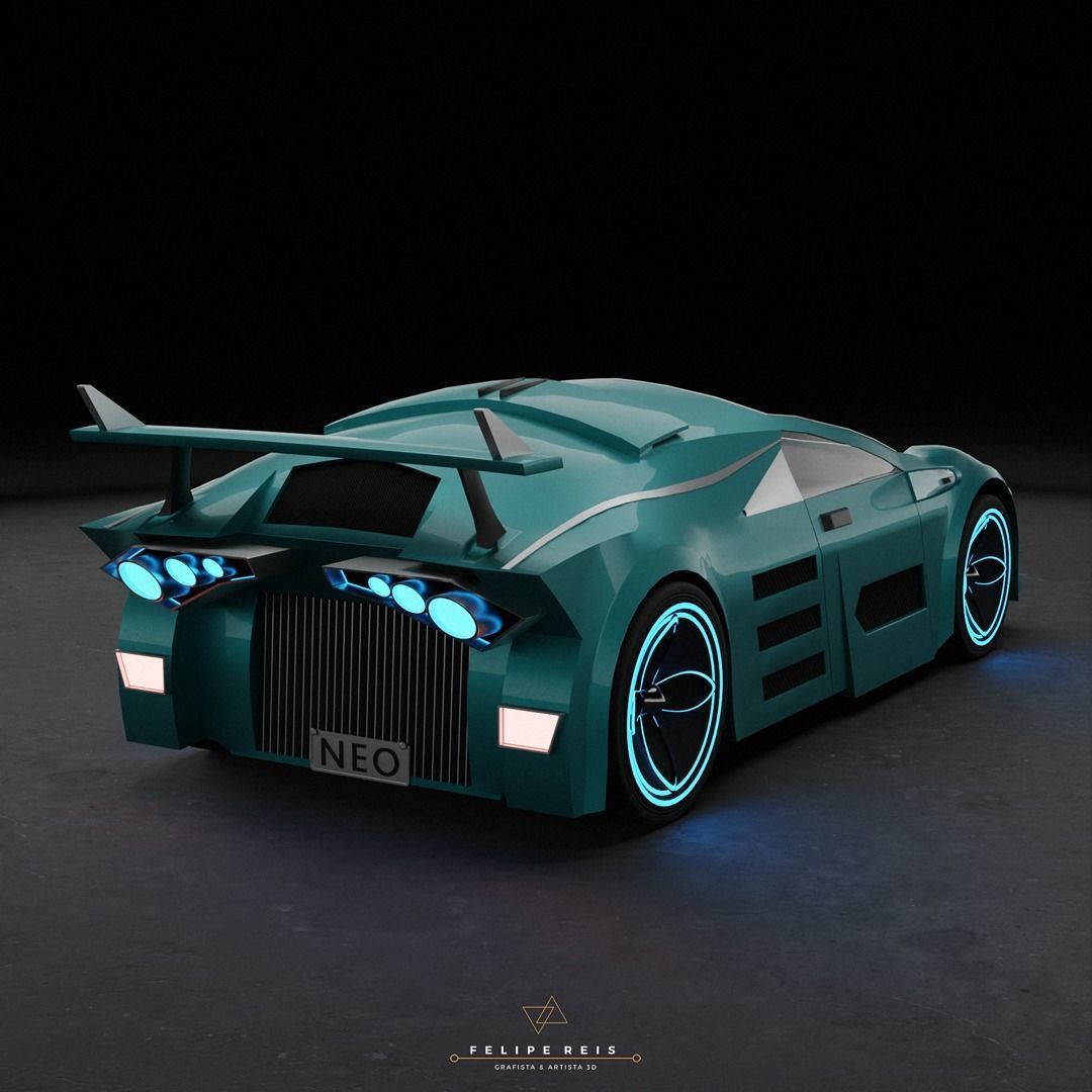 3D model Futuristic Car Neo VR / AR / low-poly | CGTrader