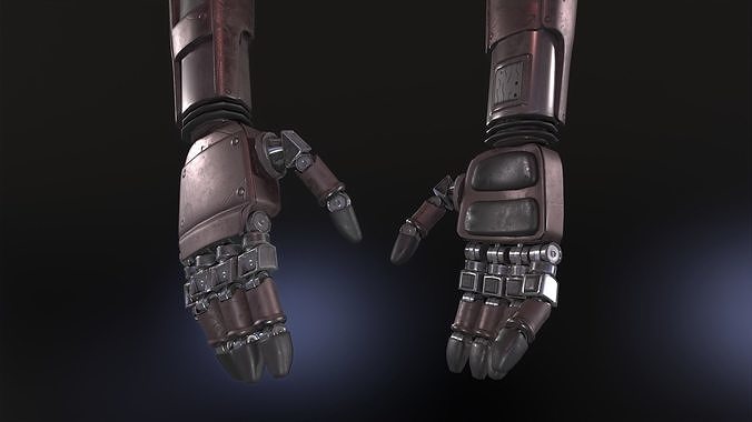 3D model Low poly metallic arm for game VR / AR / low-poly | CGTrader