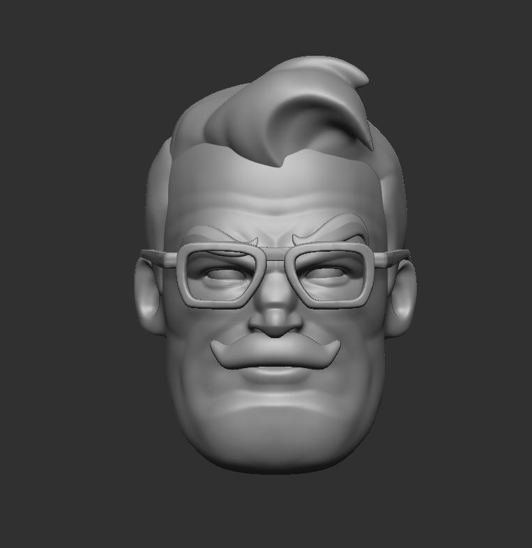Detective Gordon Animated - Headsculpt for Action Figures 3D model 3D ...