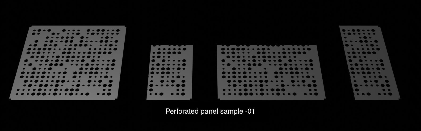 Perforated panel 3D Model Collection | CGTrader