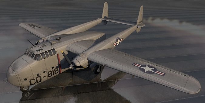 Fairchild C-82 Packet 3D model | CGTrader