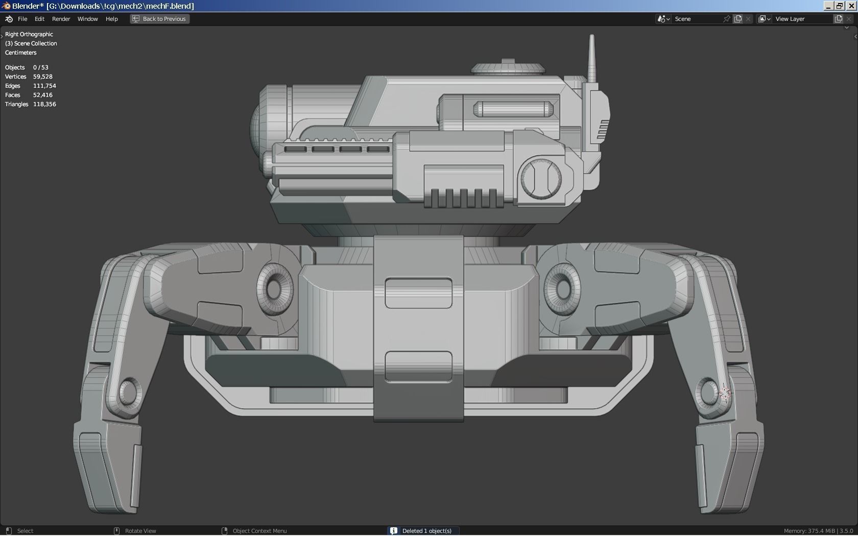 Sci-Fi Mech - Rigged 3D model rigged | CGTrader