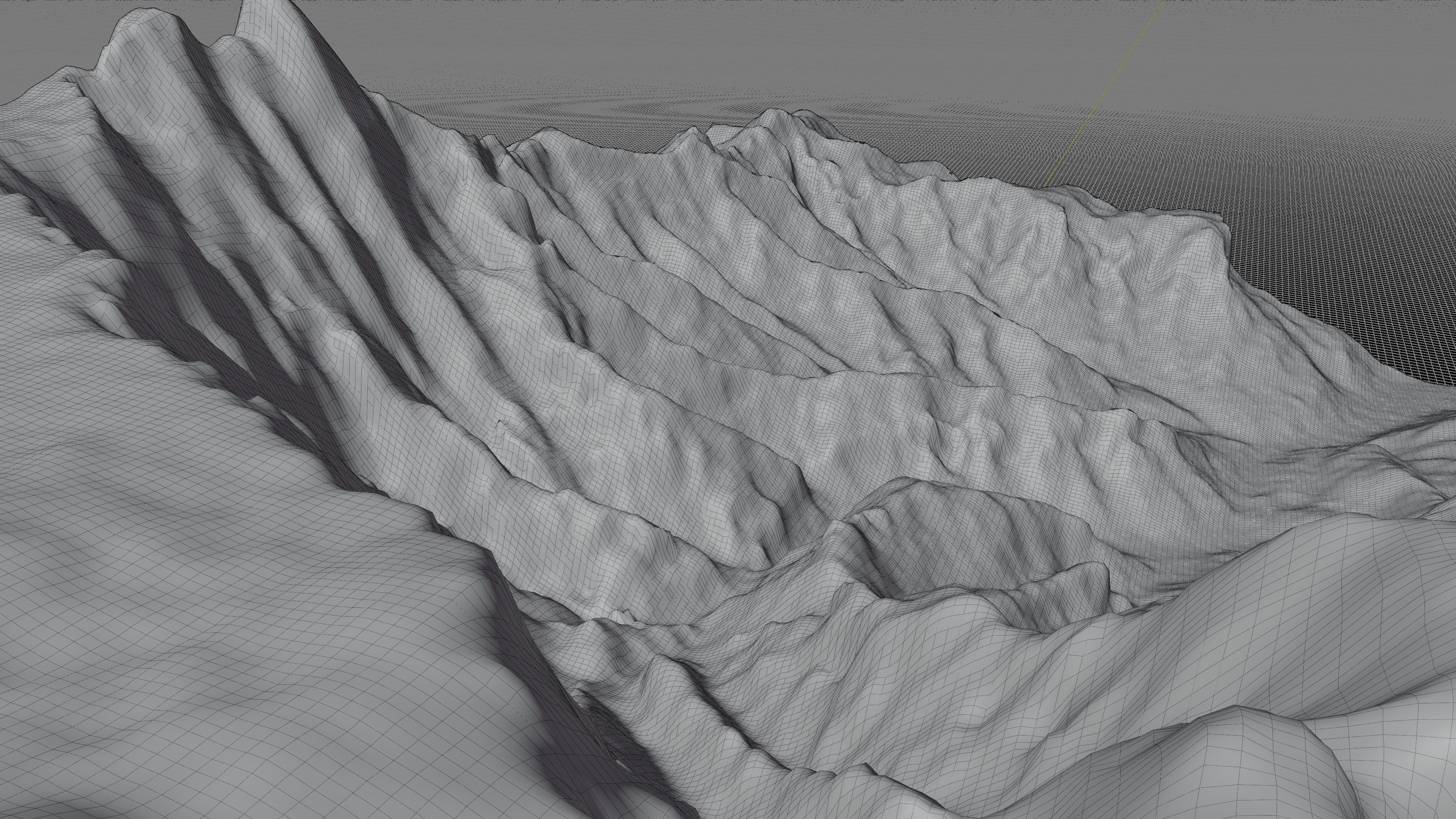Tugela Falls 3d model terrain 3D model | CGTrader