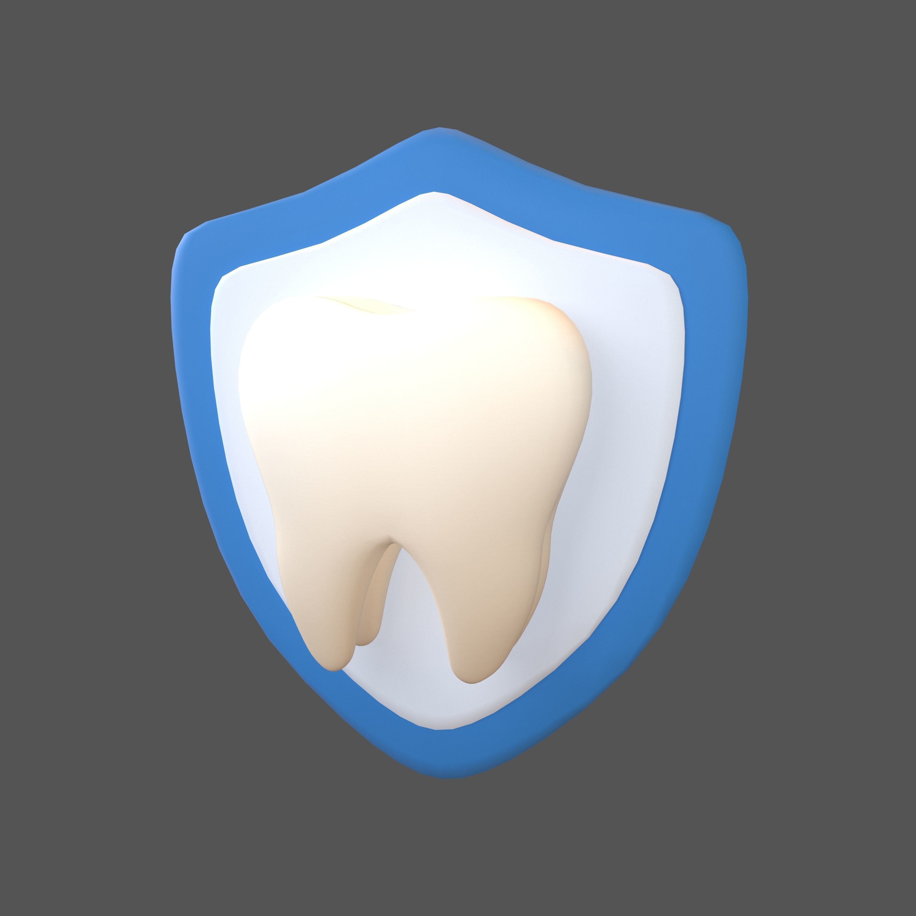 3D model Protect Tooth Emoji v1 003 VR / AR / low-poly | CGTrader