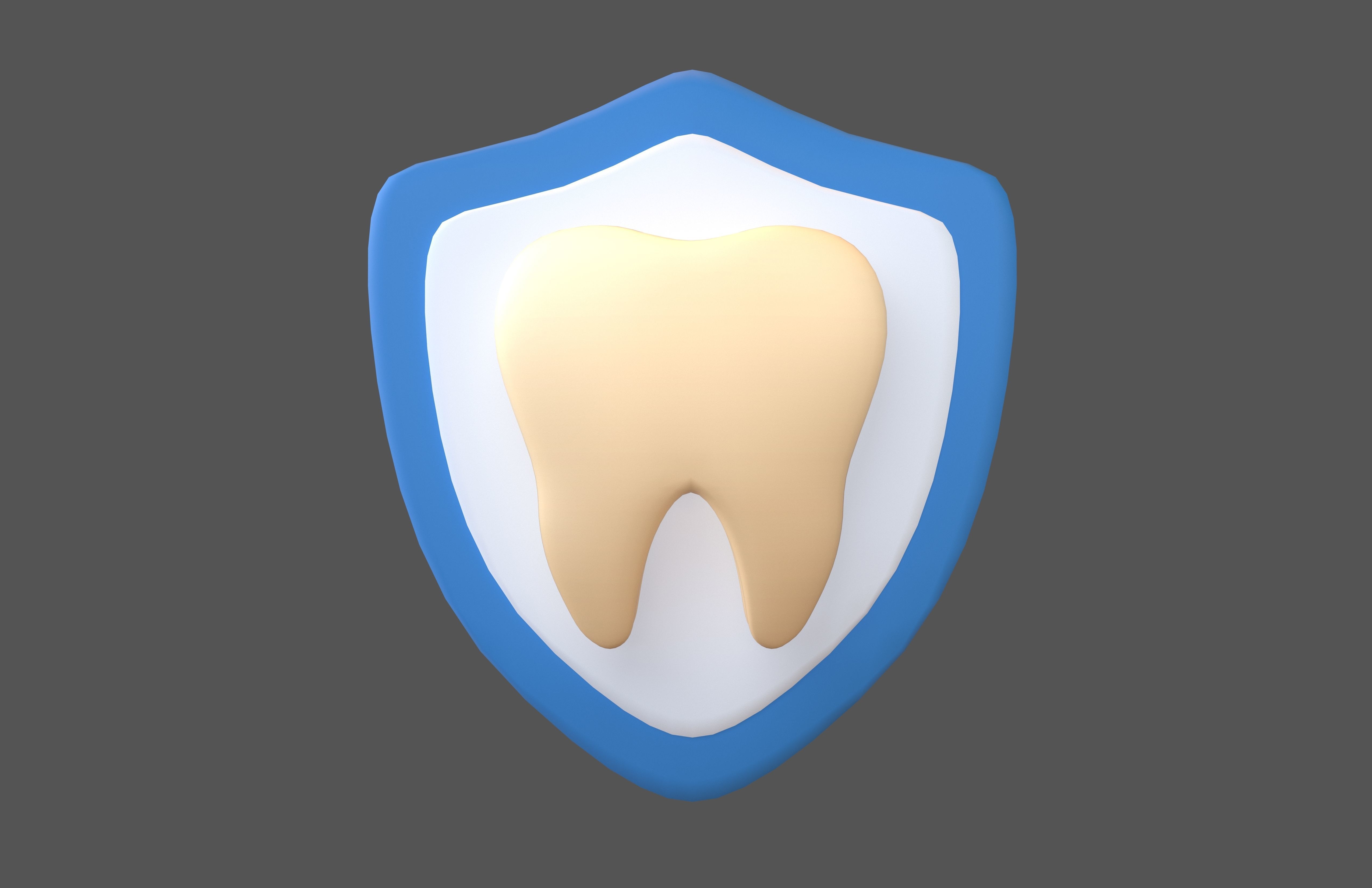 3D model Protect Tooth Emoji v1 007 VR / AR / low-poly | CGTrader