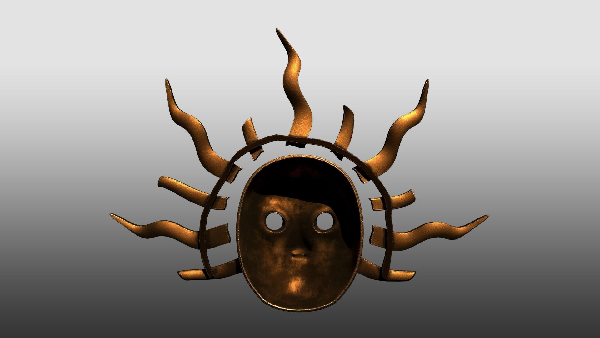 Sun Mask 3D model | CGTrader