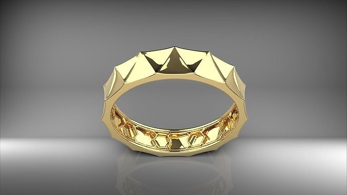 zigzag ring 3D model 3D printable | CGTrader