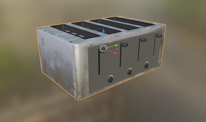 3D model Four Slot Toaster VR / AR / low-poly | CGTrader
