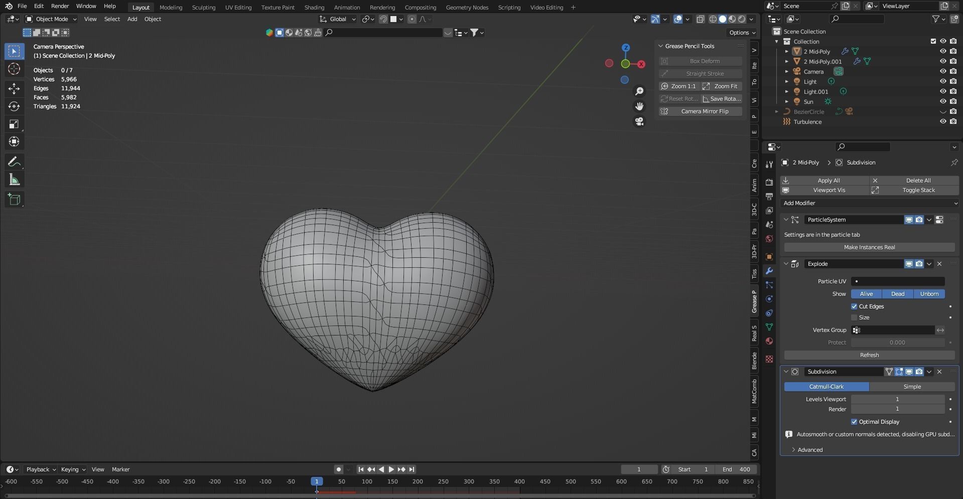 3D model Hearts Set 1 - Animated Particle System Included VR / AR / low ...