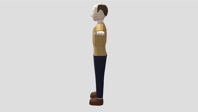 3D model Simple Low poly man for versatil use VR / AR / low-poly | CGTrader