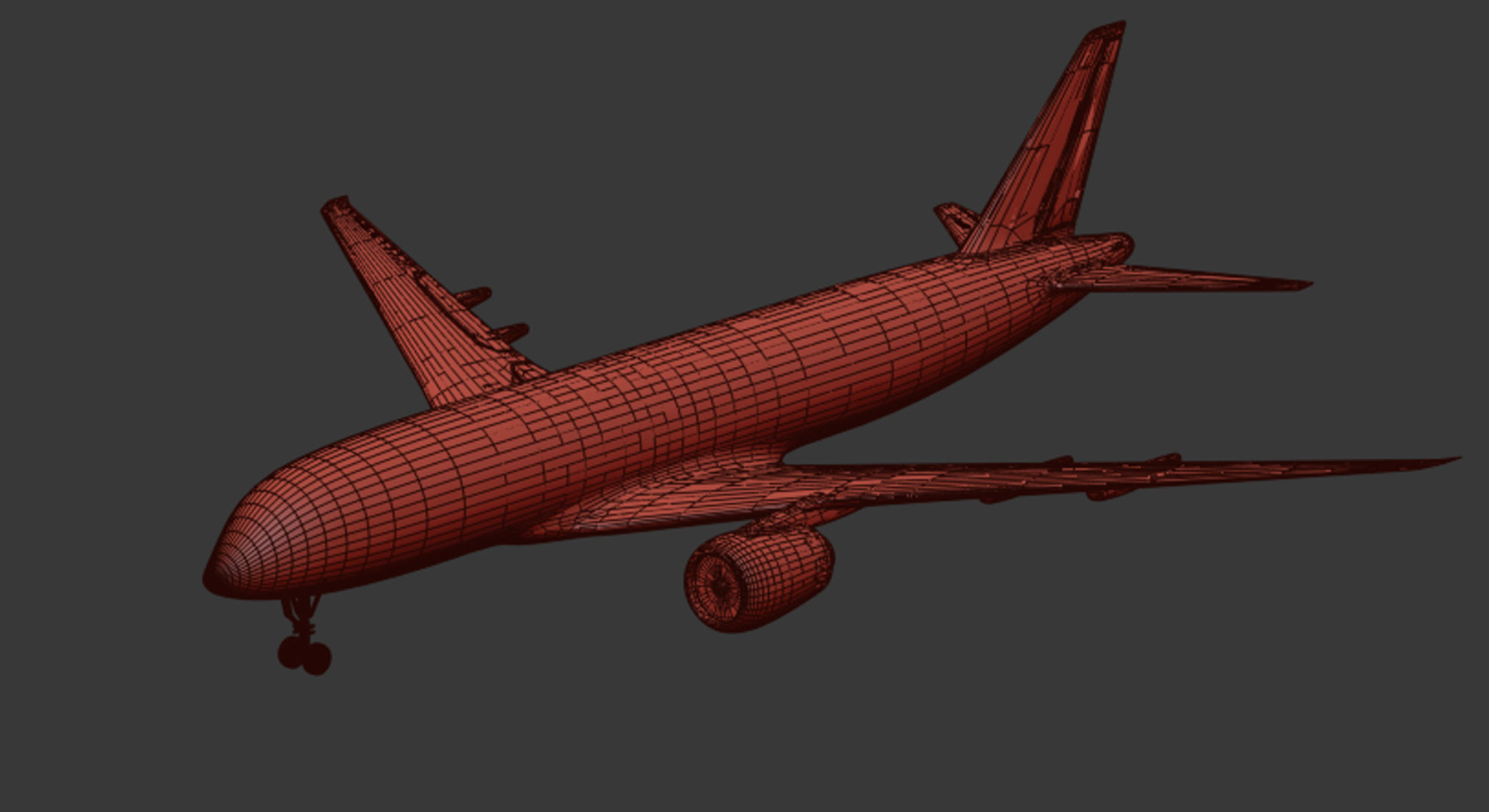 3D model High-Fidelity Boeing 3D Aircraft Model VR / AR / low-poly ...