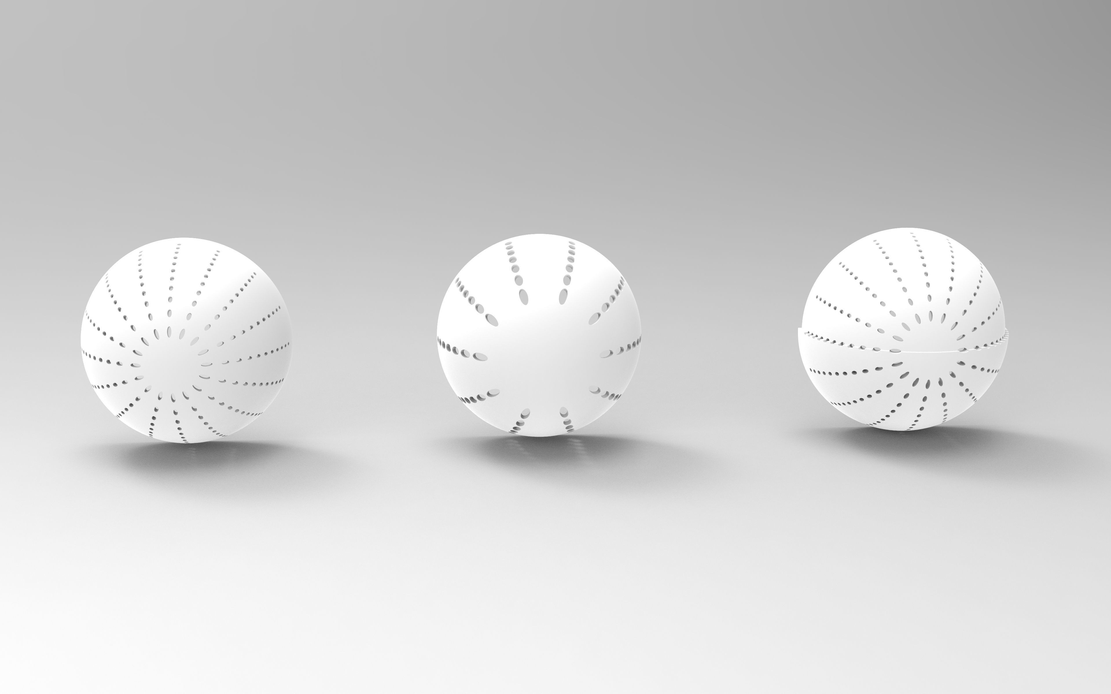 perforated hemisphere free 3D model | CGTrader
