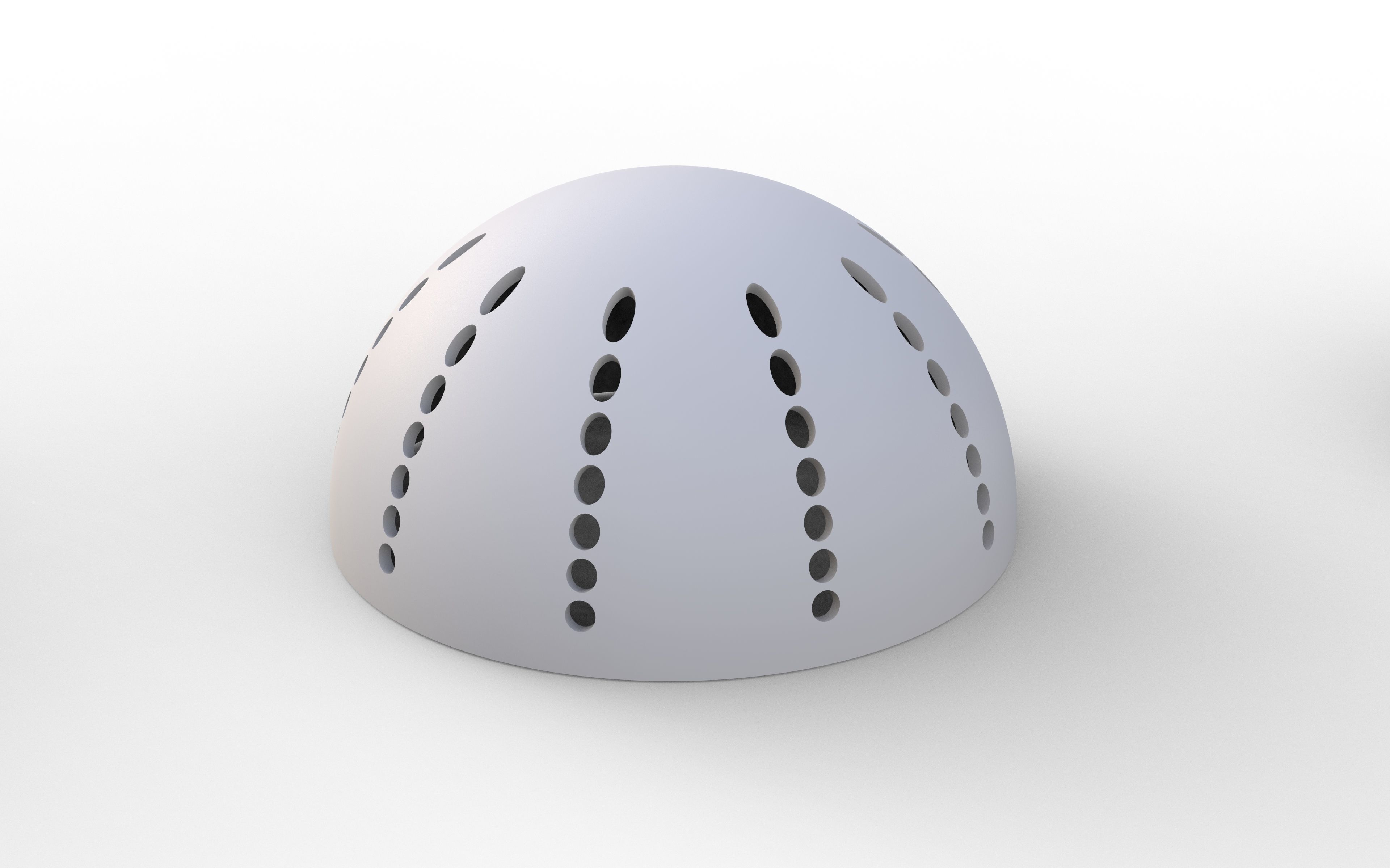 perforated hemisphere free 3D model | CGTrader