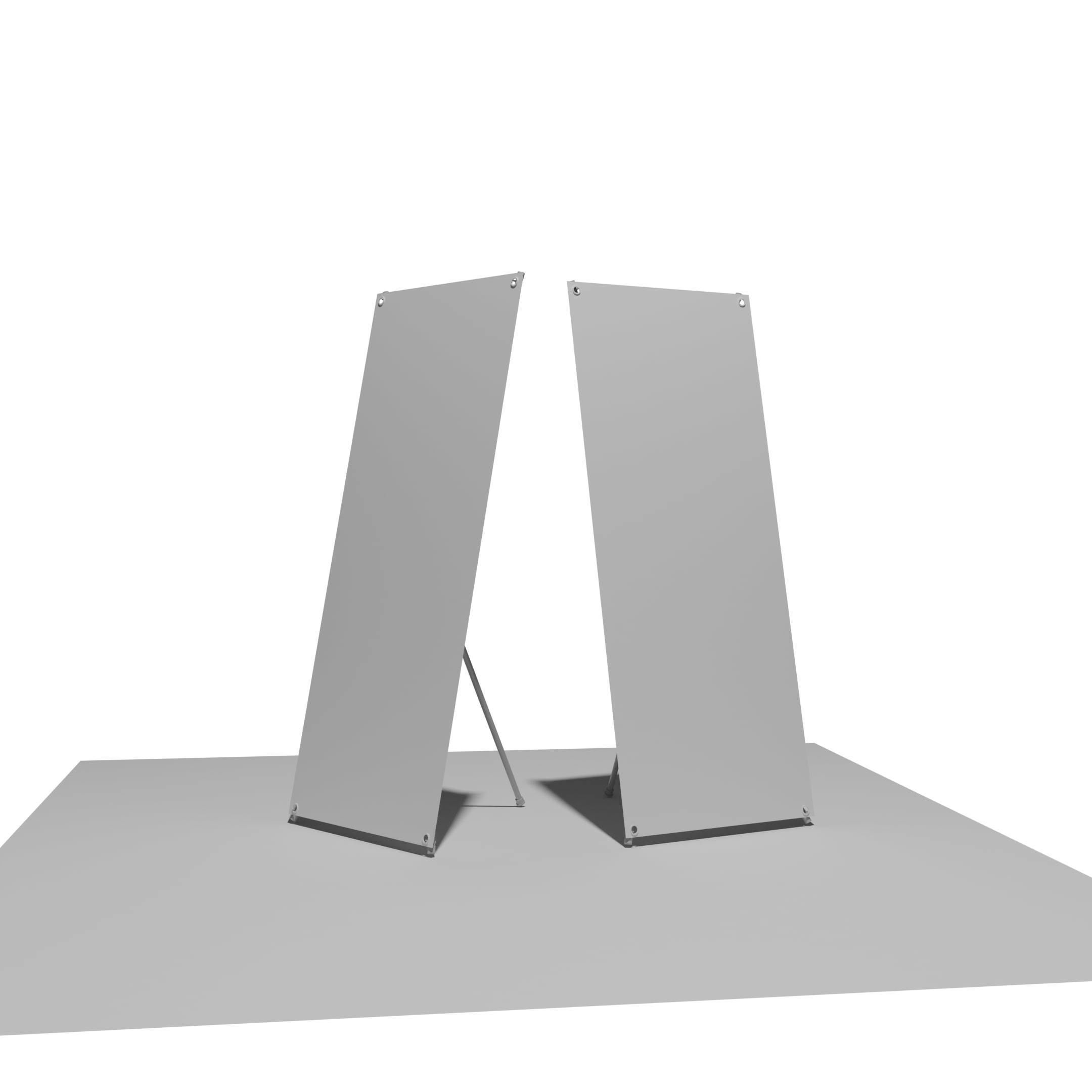 X Banner free VR / AR / low-poly 3D model | CGTrader