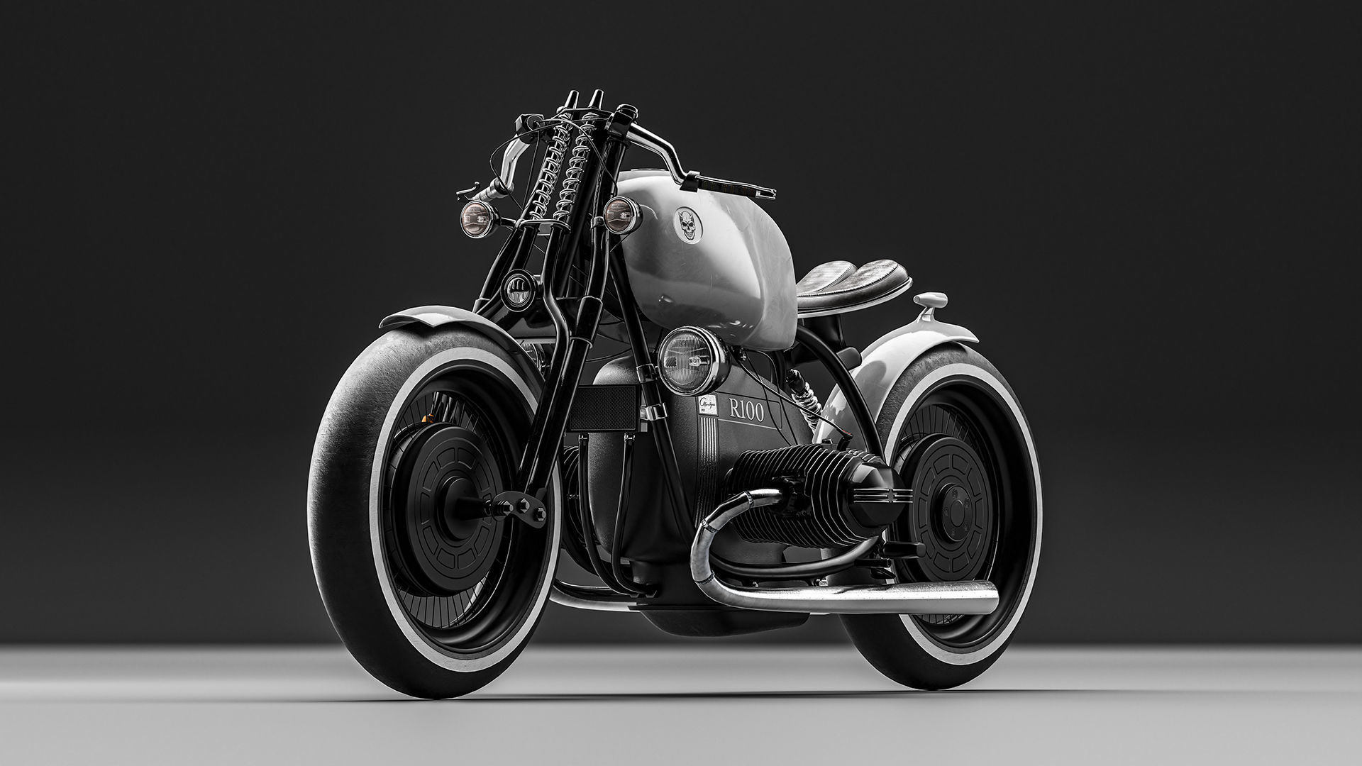 R100 Caferacer 3D model | CGTrader