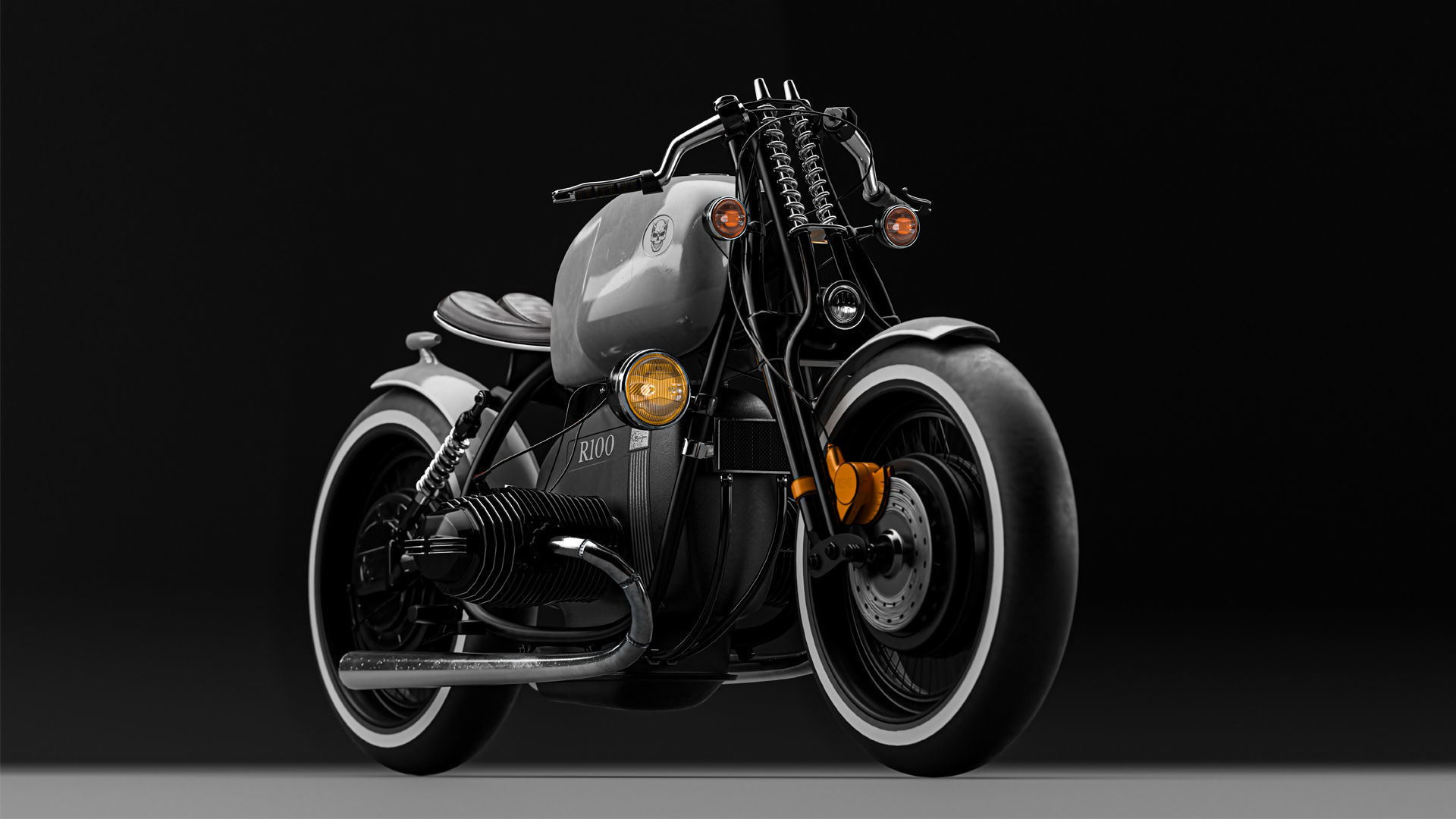 R100 Caferacer 3D model | CGTrader