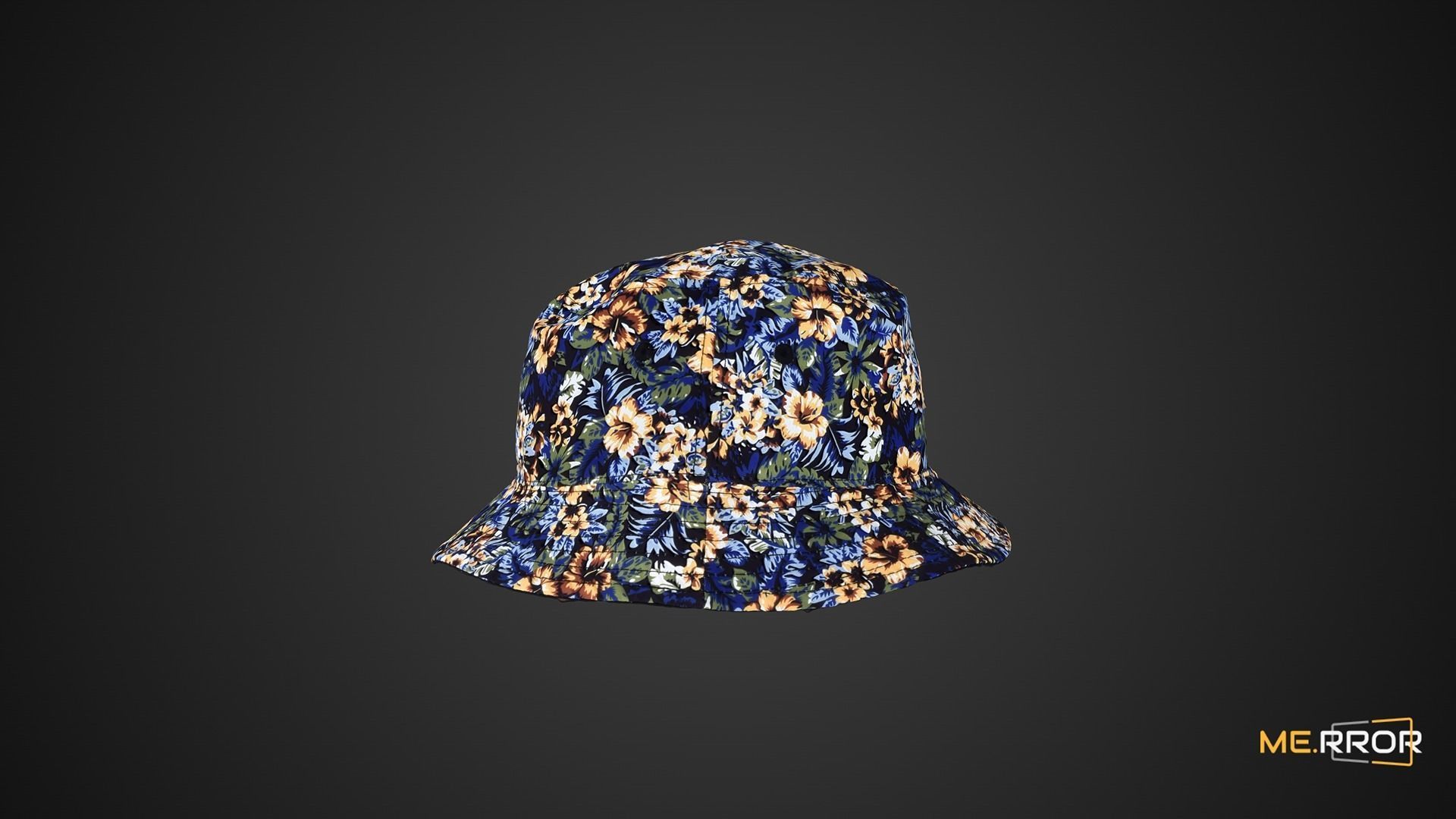 Floral Bucket Hat 3D model | CGTrader