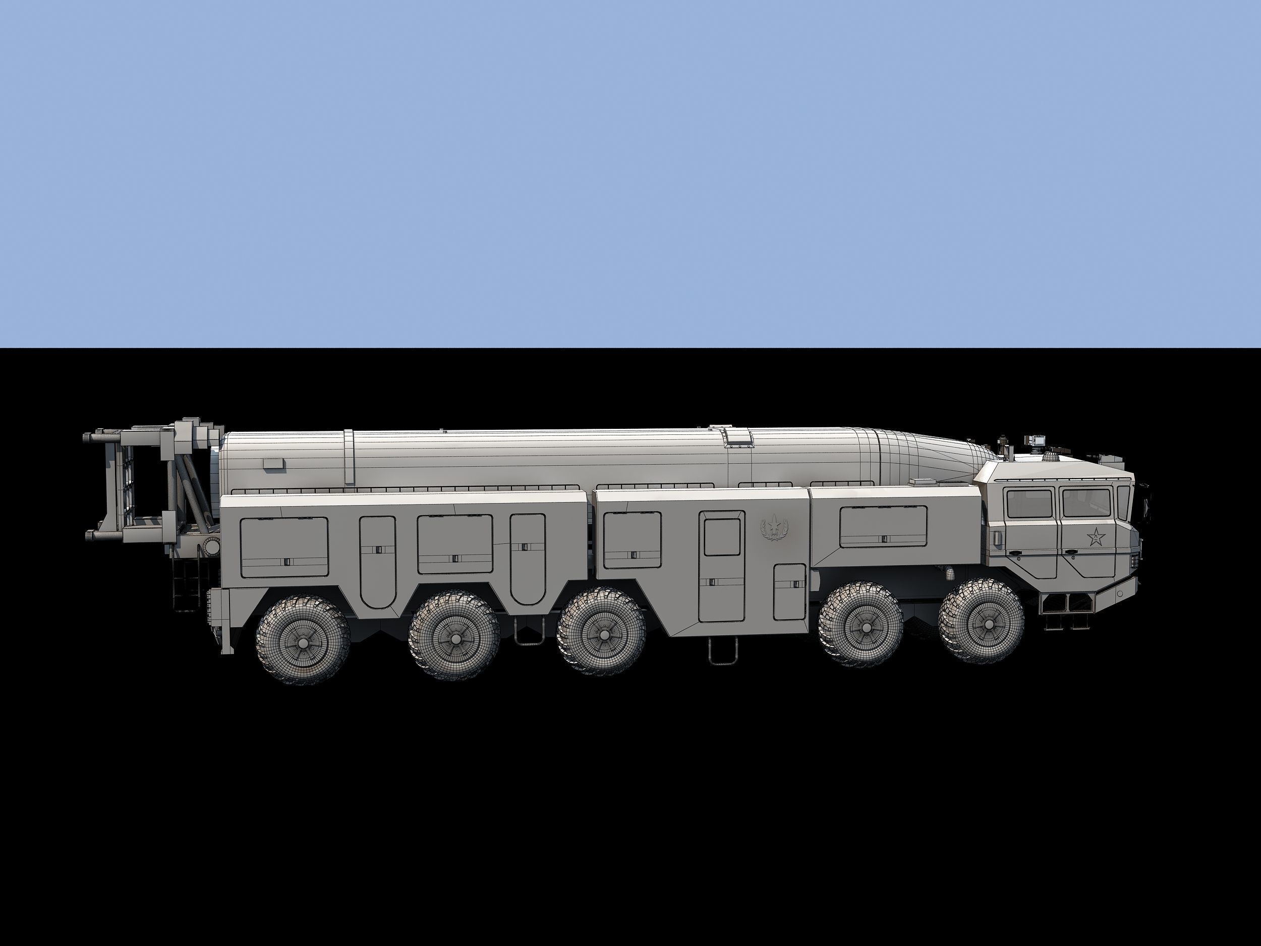 china CSS5 DH21 ballistic missile 3D model | CGTrader