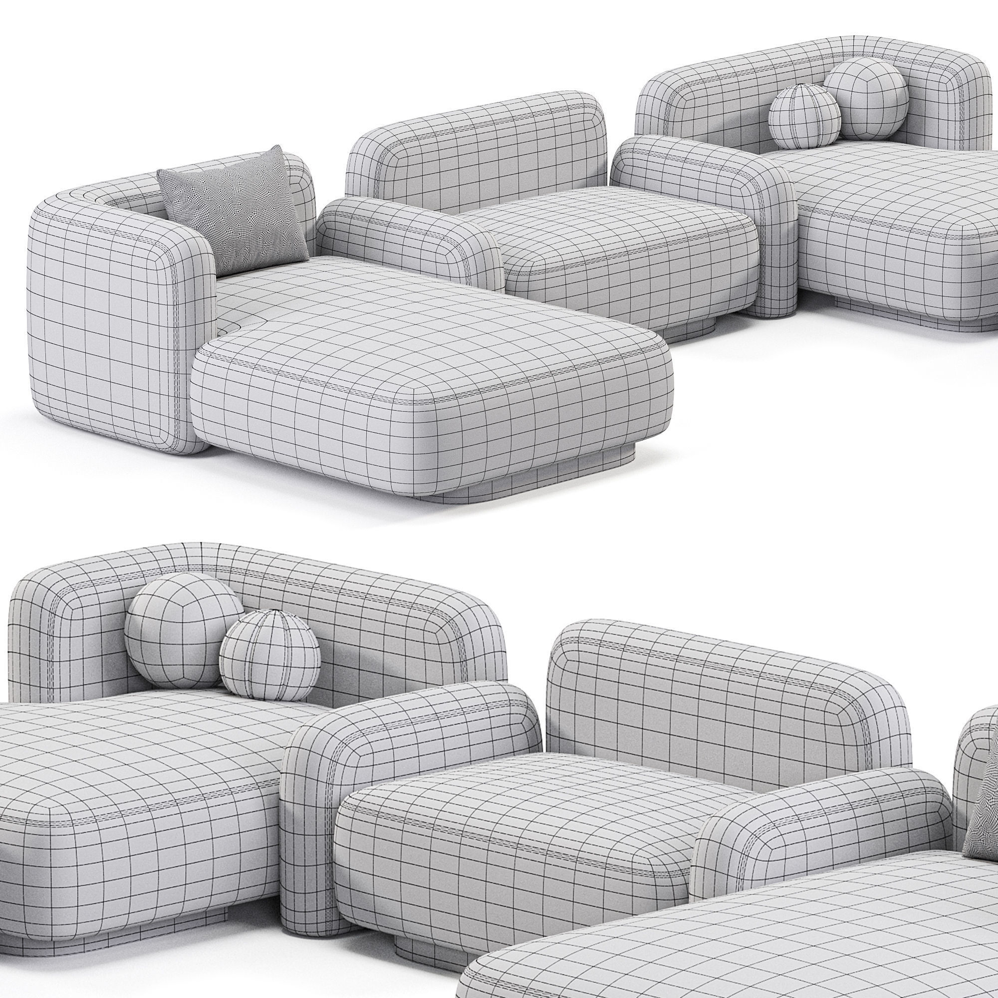 Pop Sofa N3 By Kookudesign 3D model | CGTrader