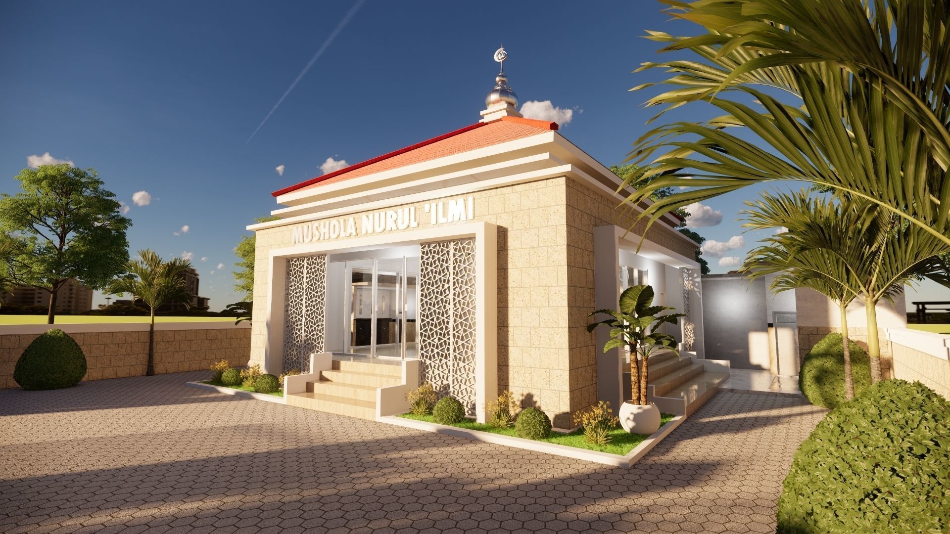 3D model Islamic Architecture Mosque SmallMosque Roomprayer VR / AR ...