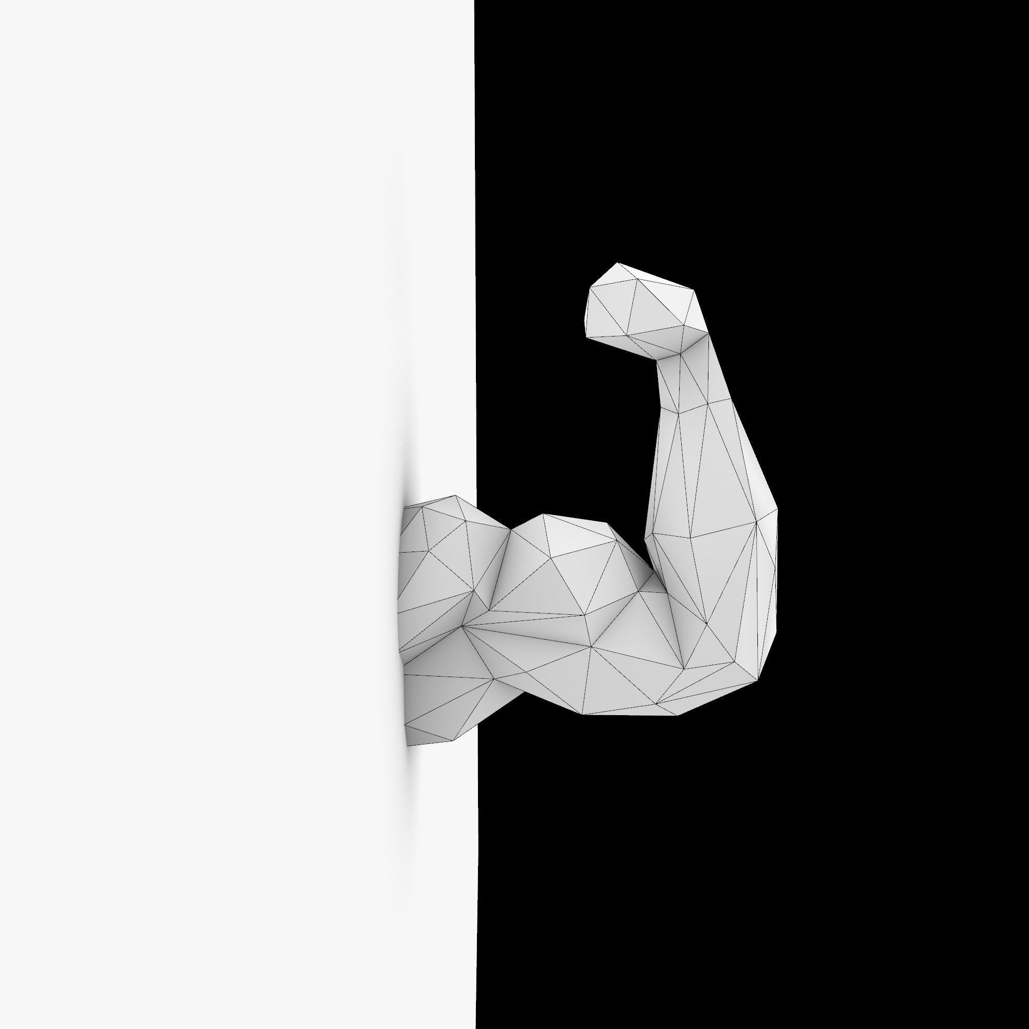 Low Poly Arm free 3D model 3D printable | CGTrader