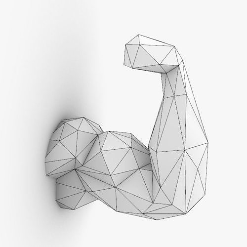 Low Poly Arm free 3D model 3D printable | CGTrader