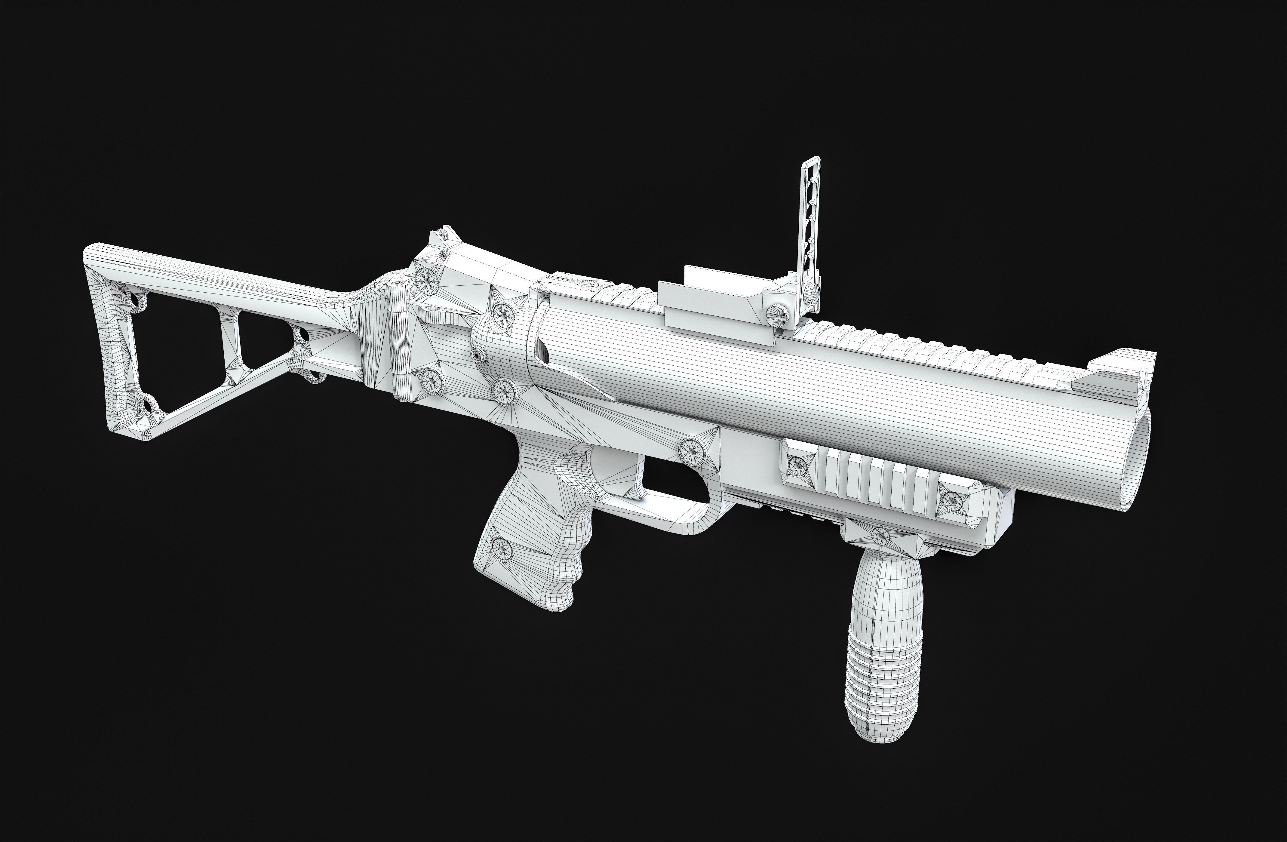 3D model Grenade Launcher VR / AR / low-poly | CGTrader