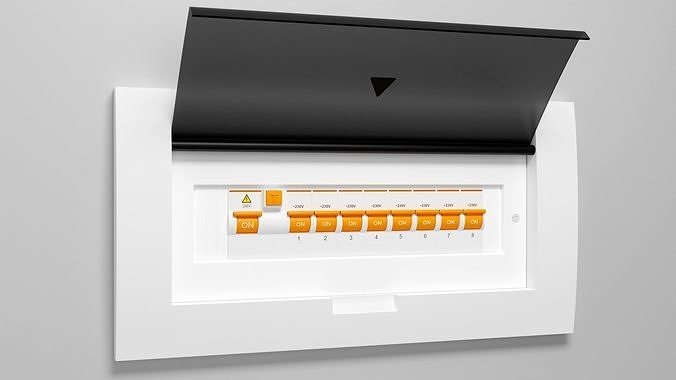 Electrical Fuse box 3D model | CGTrader