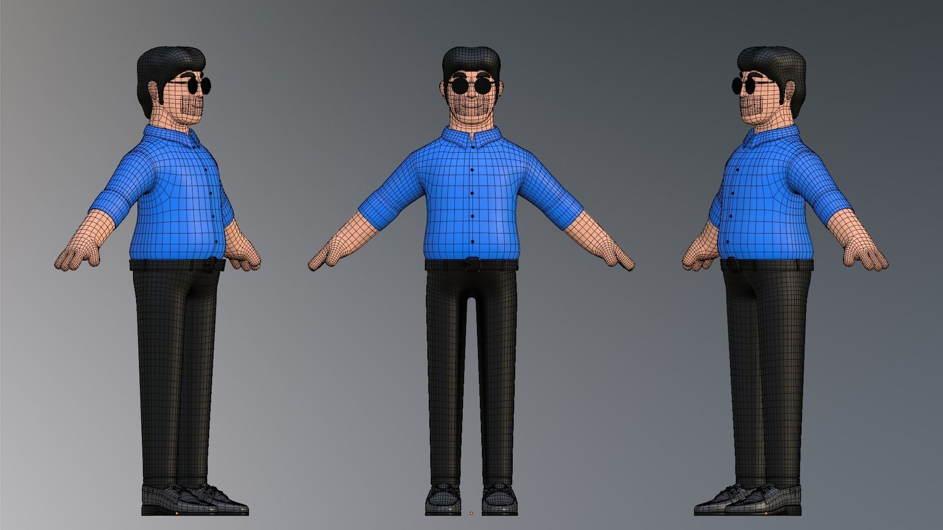 3D model Minimal People Man Character 1004 VR / AR / low-poly | CGTrader