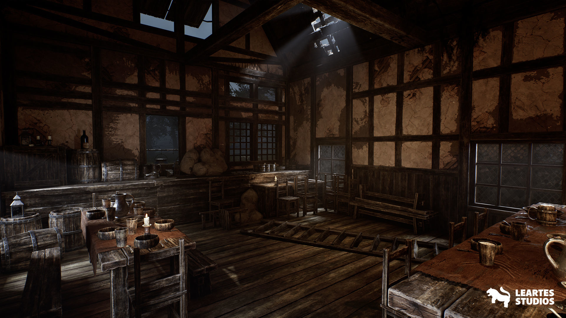 3D model Medieval Tavern VR / AR / low-poly | CGTrader