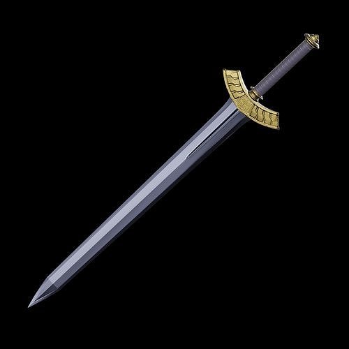 ZACK 2ed CLASS SHINRA SOLDIER SWORD 3D PRINT -FF7CC REUNION-STL 3D ...
