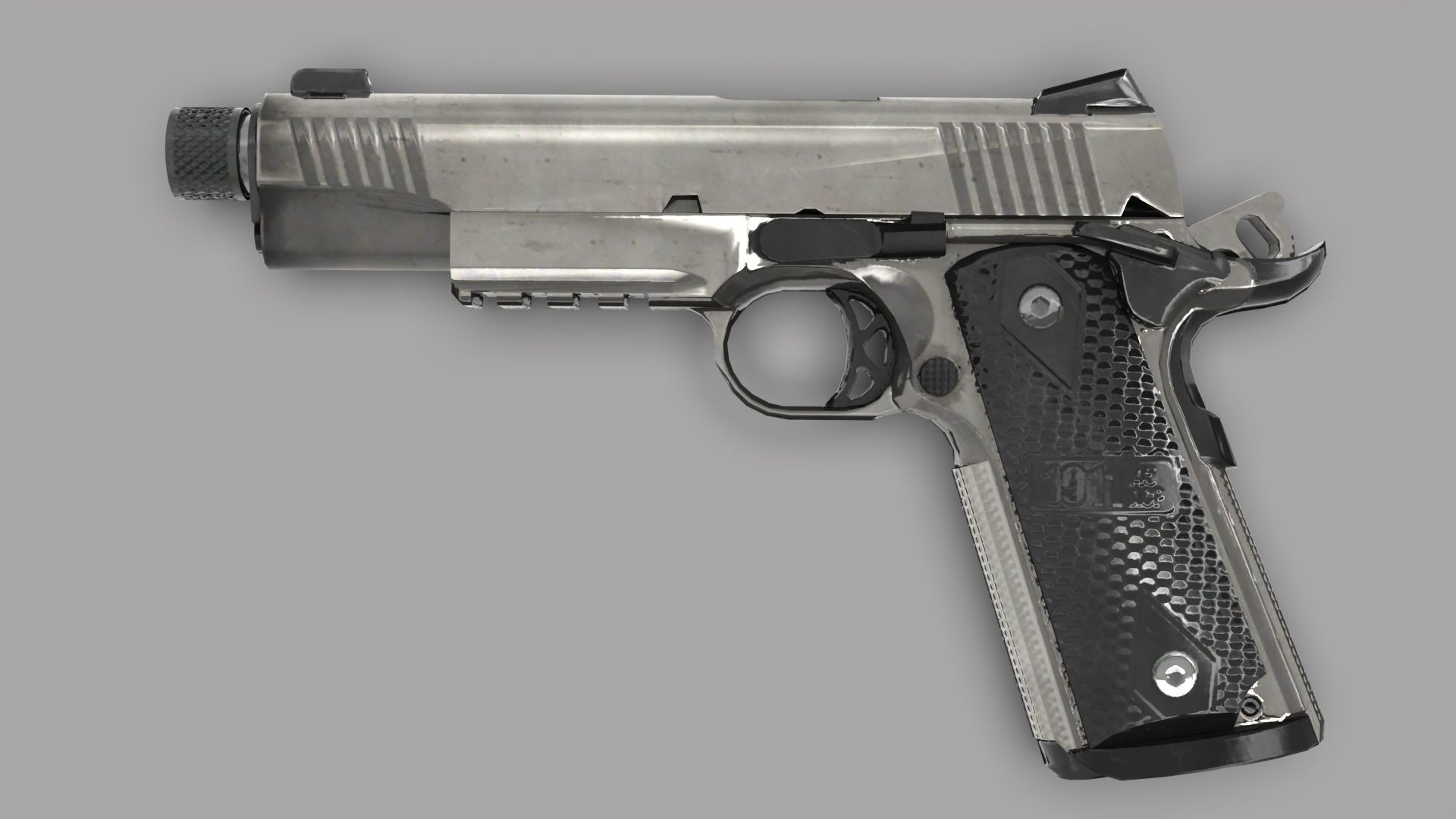 Tactical M1911 3D model | CGTrader